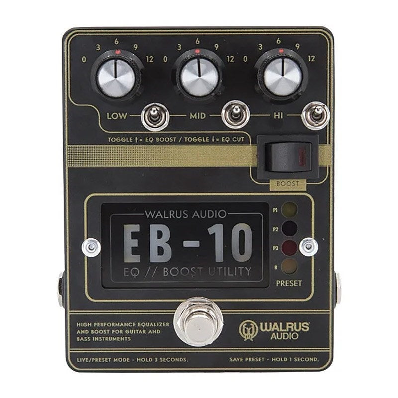 EB-10 Preamp/EQ/Boost [Matte Black] WAL-EB10 #B (Walrus Audio ...