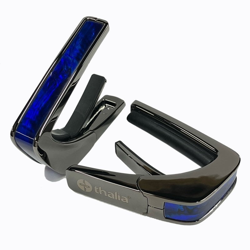 Exotic Shell Series Black Chrome Electric Blue Angel Wing Talia Capo by ...