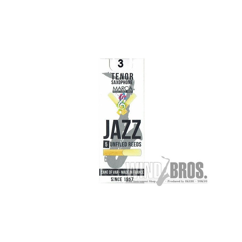 Marca Jazz Unfiled Tenor Saxophone Reed (2-1/2 Hardness) by MARCA ...