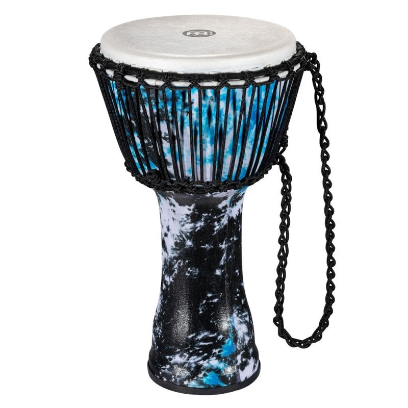 PADJ8-MF [Rope Tuned Travel Series Djembe 10'' - GALACTIC BLUE TIE DYE ...