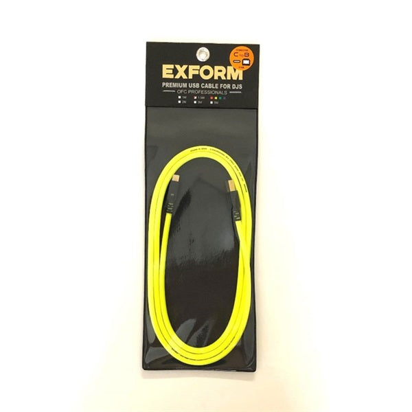 PREMIUM USB CABLE for DJs 1.5m [DJUSB-1.5M-CtoB] by EXFORM – Ikebe ...