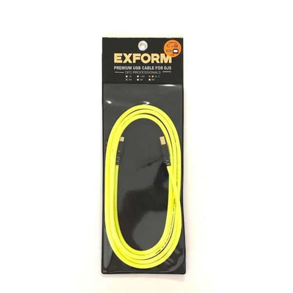 PREMIUM USB CABLE for DJs 2.0m [DJUSB-2M-CtoB] by EXFORM – Ikebe ...