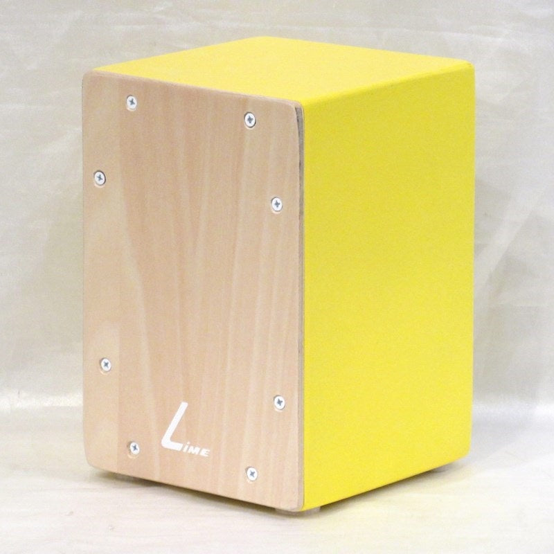 Piccolo Cajon [Natural x Yellow] by LiME – Ikebe Musical Instruments Store