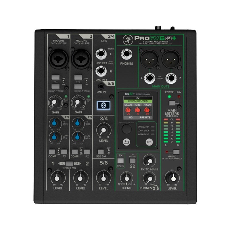 ProFX6v3+ [6-Channel Analog Mixer with USB-C Port] by MACKIE – Ikebe ...
