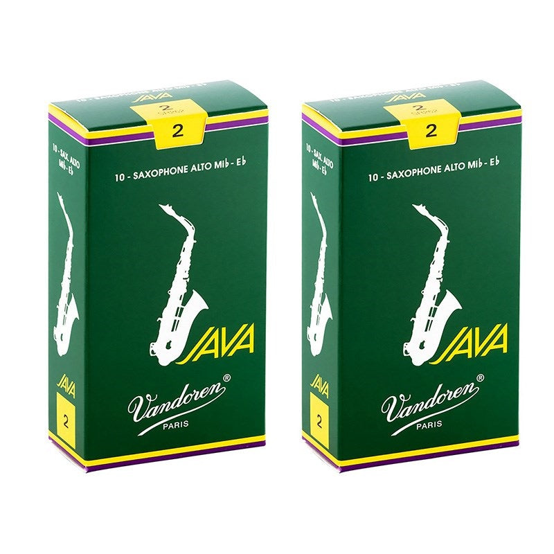 Set of 2 Vandoren JAVA Alto Saxophone Reeds (Firmness: 2) [Ships via ...