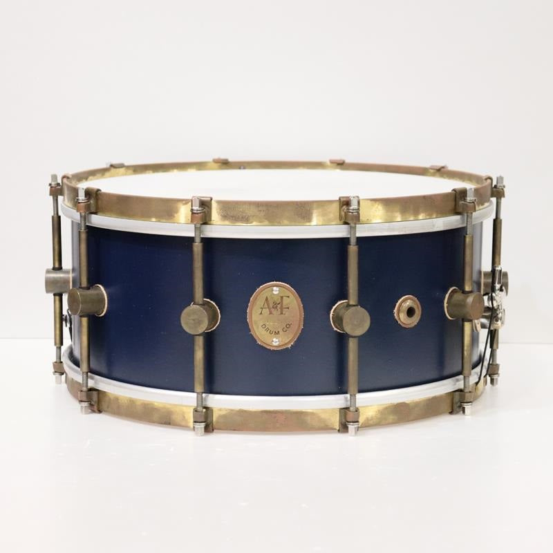 Used Chandler Blue Club 14" x 6.5" with Brass Hoops by A&F Drum Co ...