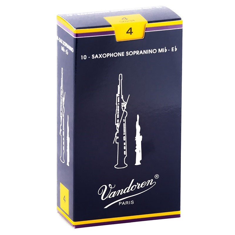 Vandoren Traditional Sopranino Saxophone Reed (Blue Box) (Hardness: 4 ...